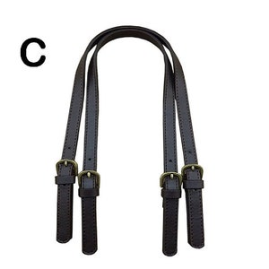 Leather Bag Handles With Buckle - Handbag Handles - Punch Hole Ready ...