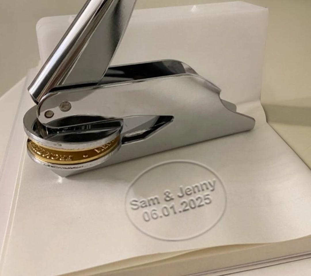 Custom Logo Embosser - Embossing Stamp - Personalized Book Embosser ...