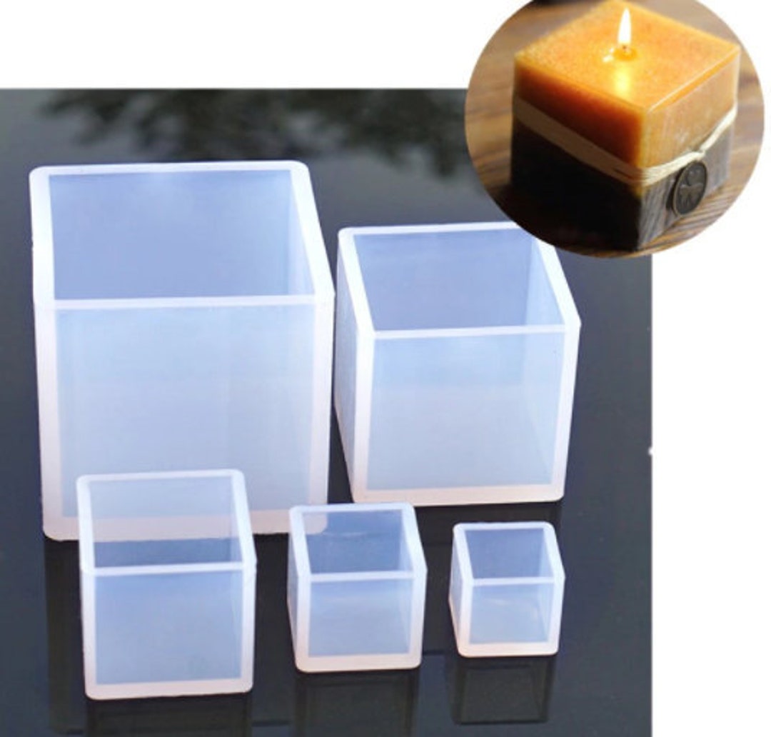 Cube Mold - Square Resin Mold - Silicone Mold for Candles - Epoxy Soap ...