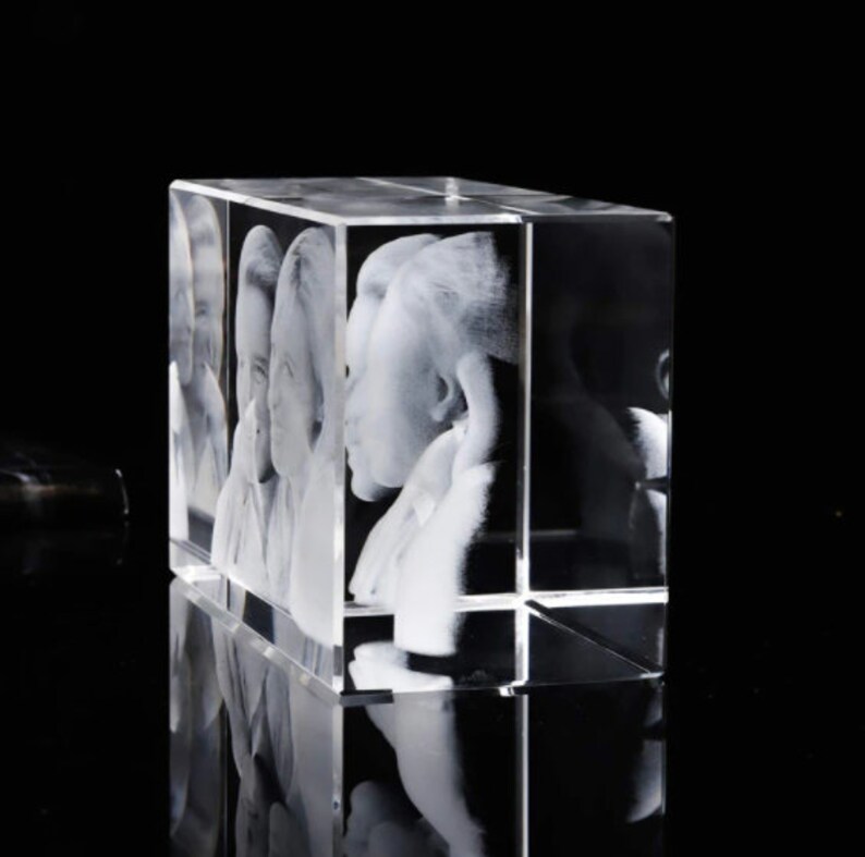 Custom Crystal Photo Cube Personalised Photo Block - Etsy