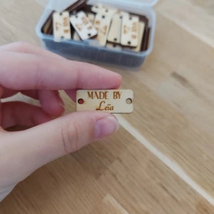 Custom Wooden Tags for Handmade Items - Personalized Wooden Labels for ...