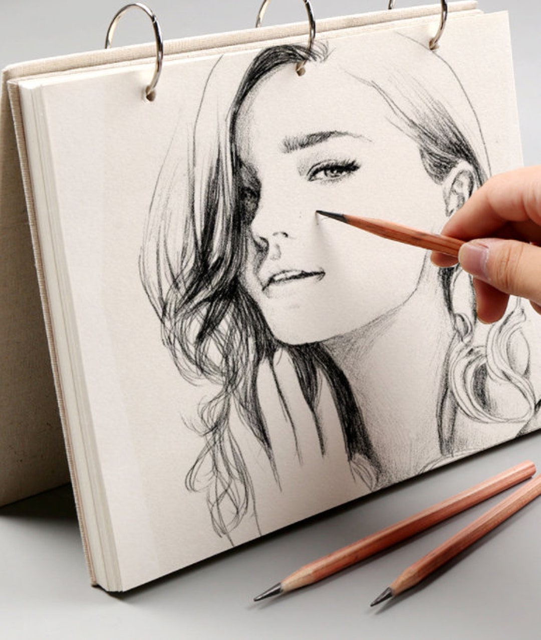 Paper Binder Sketchbook for Drawings - Journal, Custom Sketchbook ...