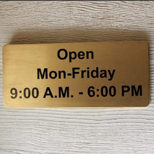 Custom Gold Sign - Personalized Gold Door Sign - Custom Made Signs for ...