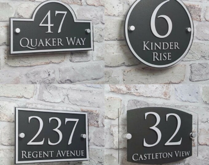 Black Metal Letters Modern House Numbers Metal Numbers - Etsy