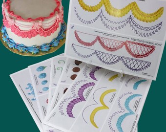 Buttercream Piping Practice Sheet - Etsy