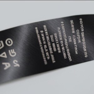 1000 Custom Clothing Labels - Washing Instructions Fabric Sew in Sew on ...