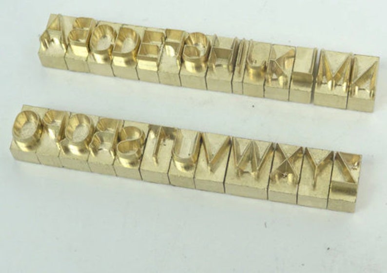 Alphabet Number Letter Stamp Punch Set Leather Craft Imprinted - Etsy