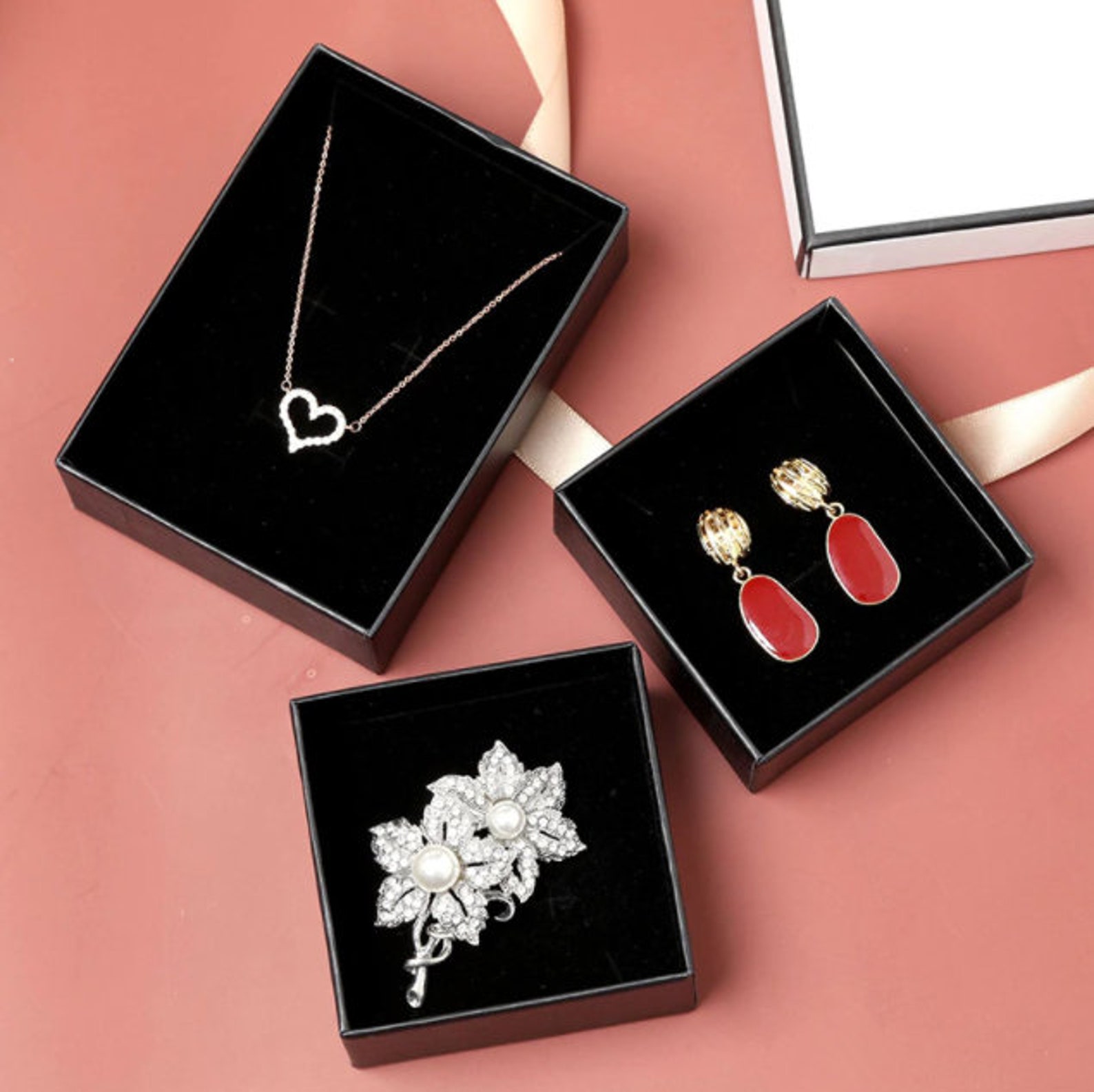 Custom Jewelry Boxes Personalized Paper Boxes Custom Logo - Etsy