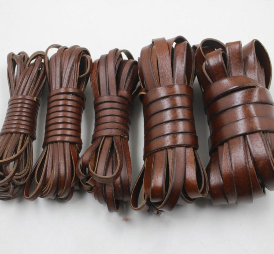 Cowhide Leather Cord - 3mm 4mm 5 Mm 8 Mm 10 Mm- 1 Meter - Hunter ...