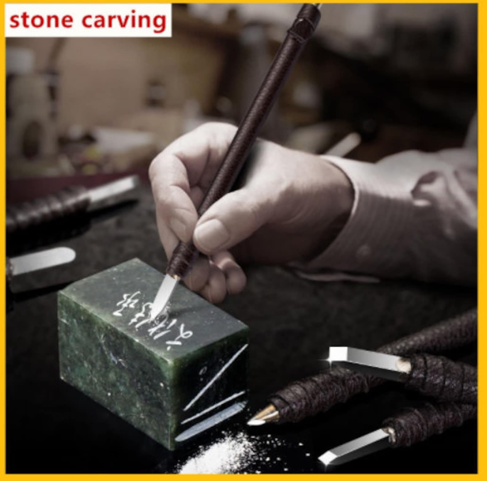 Stone Carving Set Stone Engraving Tools Stone Carving - Etsy