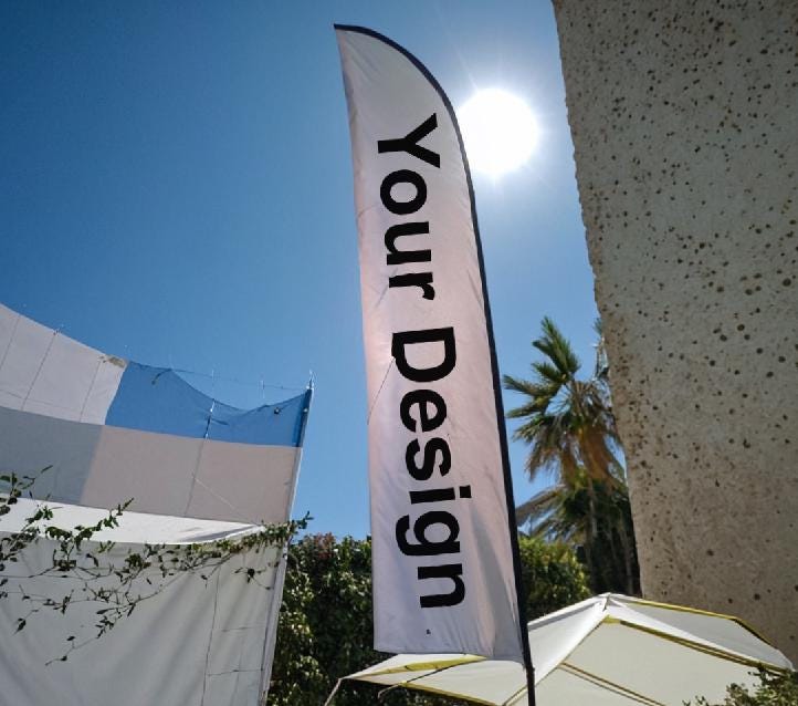 Custom Feather Flag - Personalized Business Flag - Boutique Flag With ...