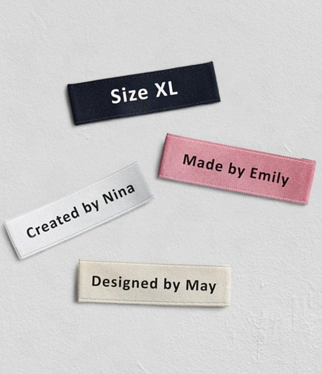 Custom Clothing Labels - Fabric Sew in Sew on Labels - Personalized ...