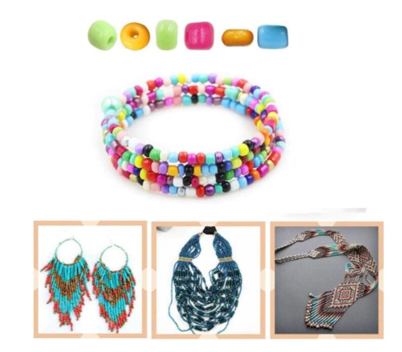 DIY Beads Kit Beading Alphabet Letters for Name Bracelets - Etsy