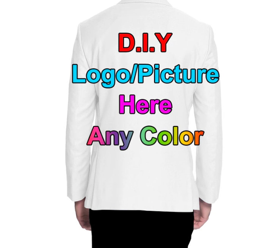 Personalized Suit Custom Suit With Logo Picture Text | Etsy
