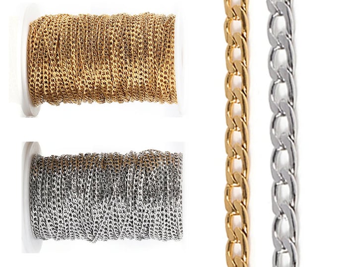 Bar Satellite Cube Snake Chain - Brass Chain- Silver Plated - Soldered ...