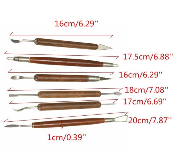 6 Pcs Double-ended Sculpting and Shaping Tools for Pottery - Etsy