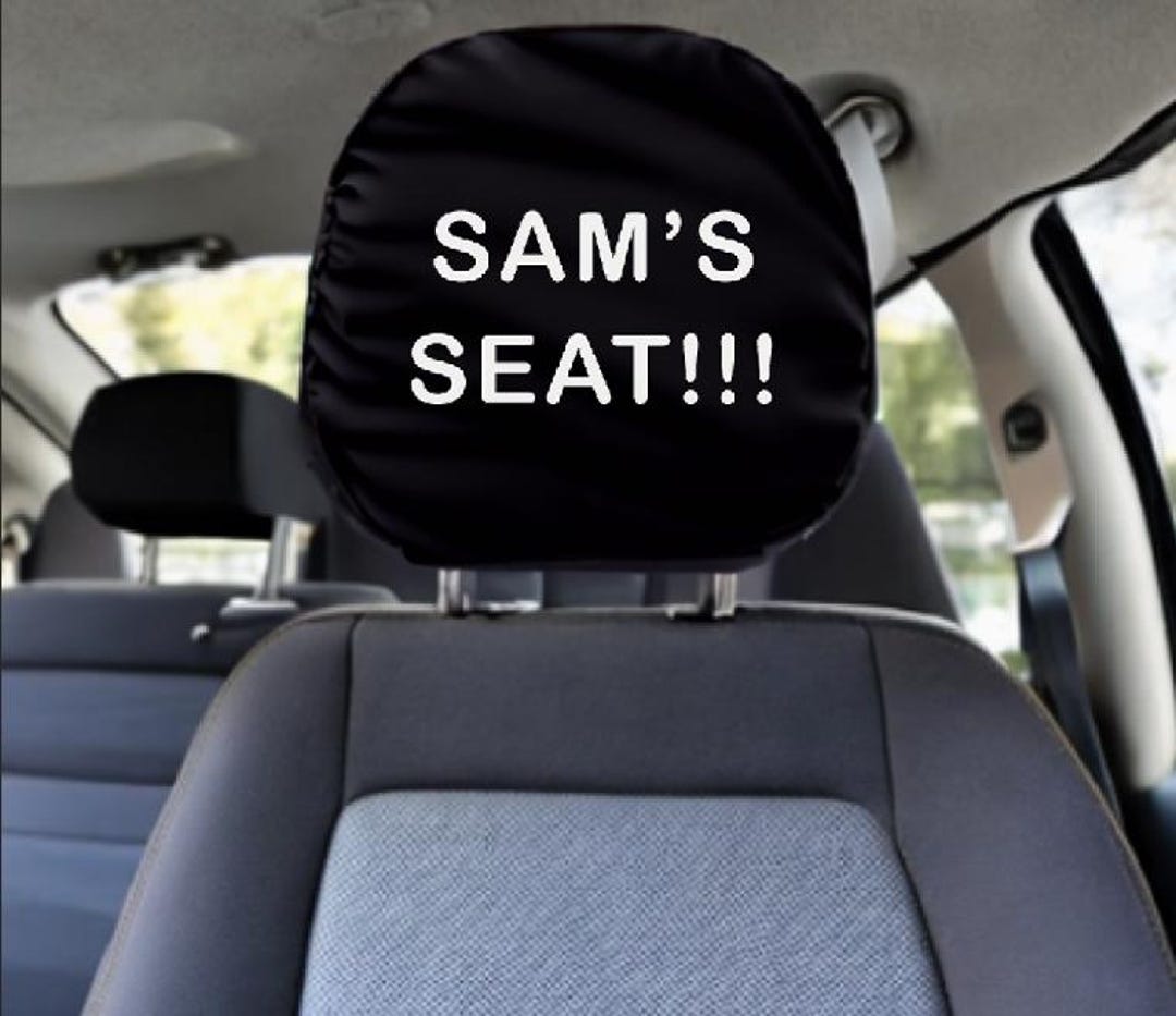 2 Pcs Customized Head Rest - Personalized Car Headrest Covers - Custom ...