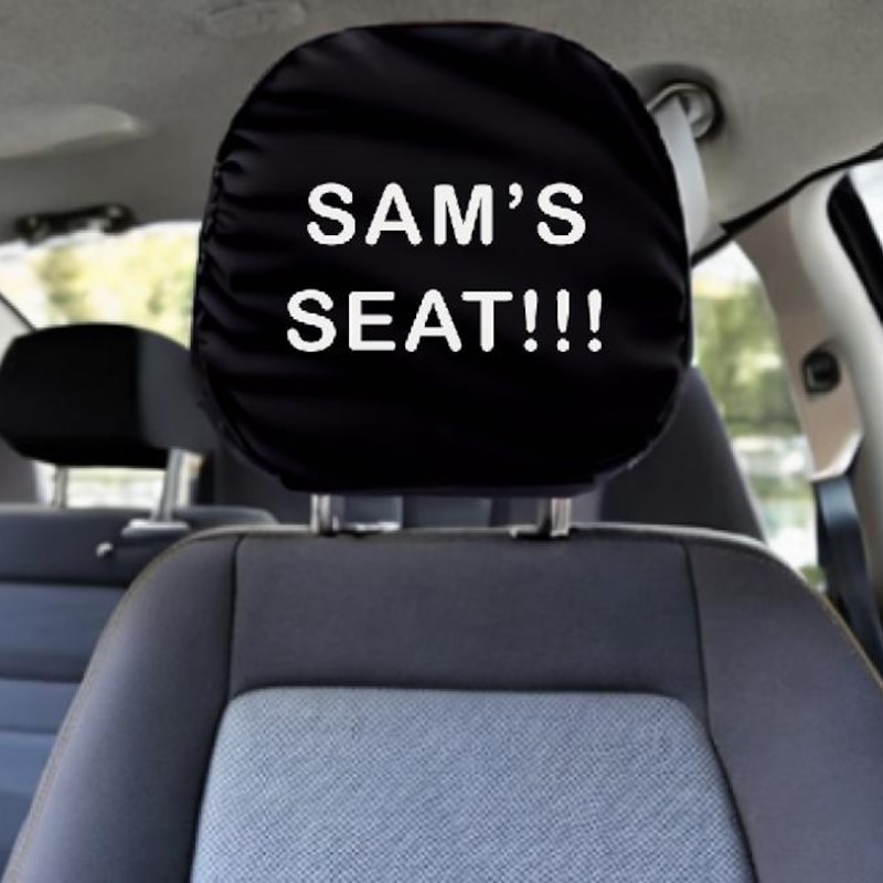Embroidered Head Rest Car - Etsy Canada
