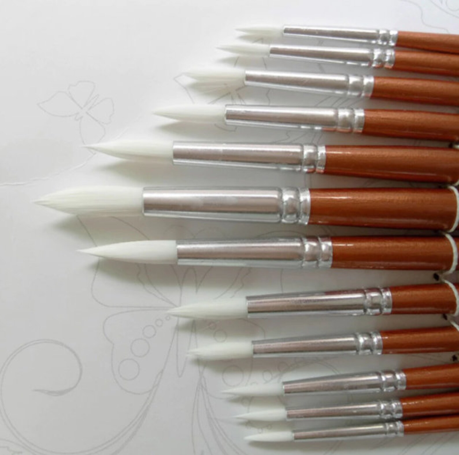 12 Pcs Paint Brushes Watercolor Brushes Oil Paint Brushes - Etsy