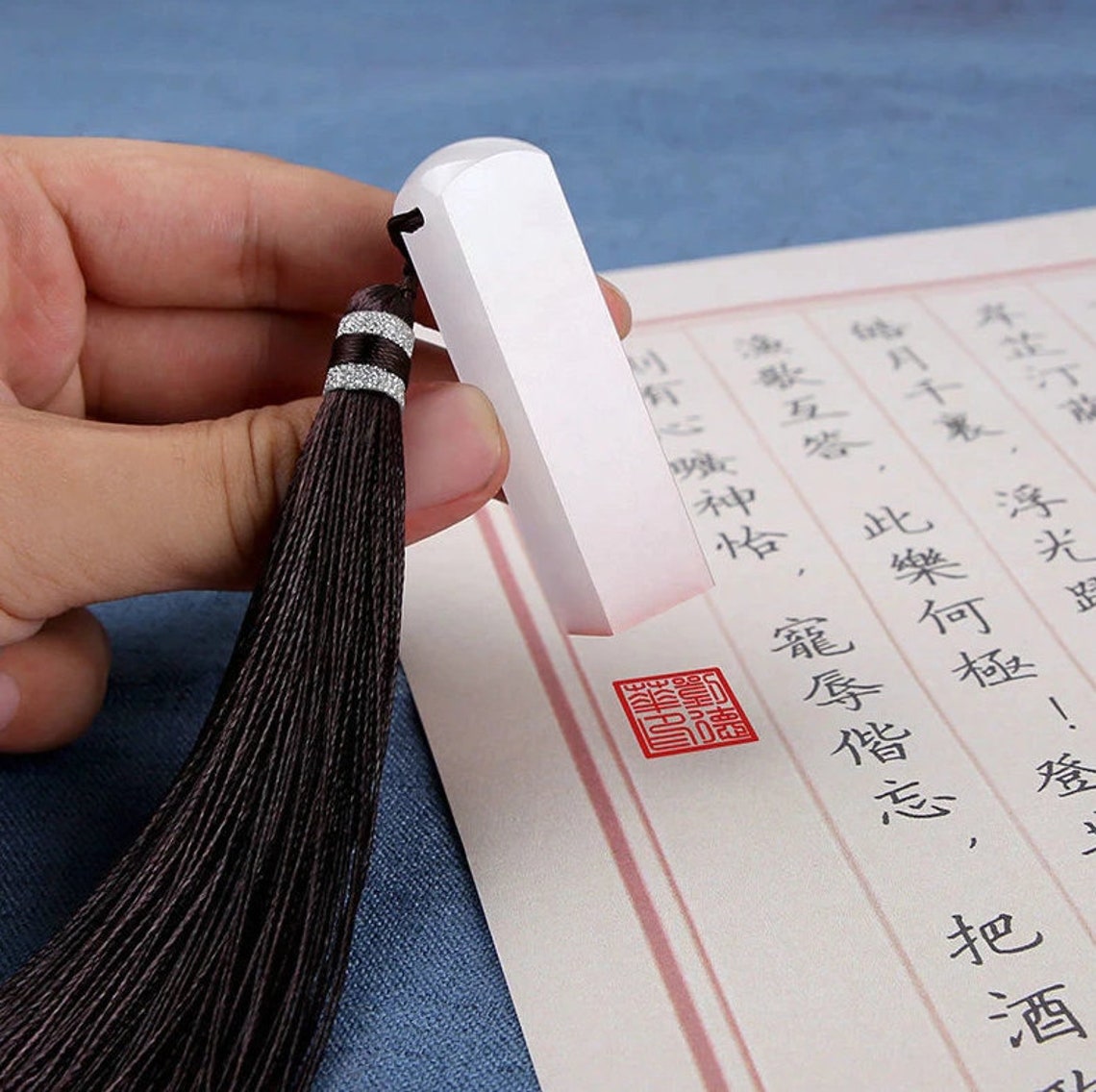 Custom Square Japanese Hanko Chop White Japanese Name Stamp - Etsy