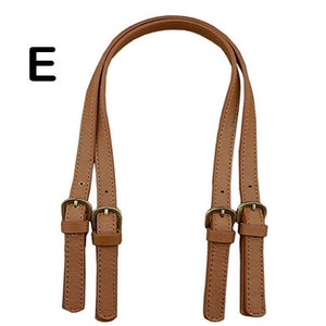 Leather Bag Handles With Buckle - Handbag Handles - Punch Hole Ready ...