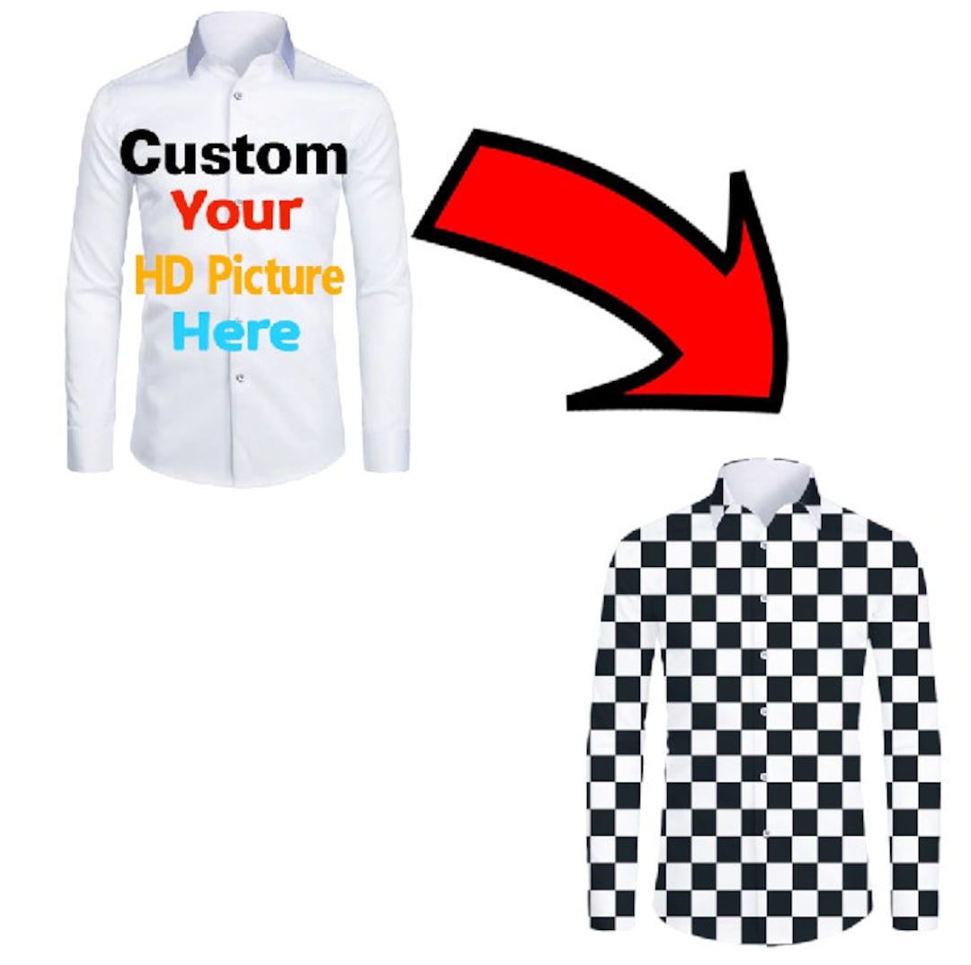 Custom Shirt Personalized Shirt Design Your Own Shirt Formal Long ...