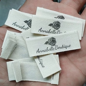 1000 Custom Clothing Labels Personalized Cloth Tags for Clothes Fold ...