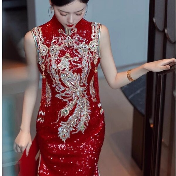 Red Cheongsam - Etsy