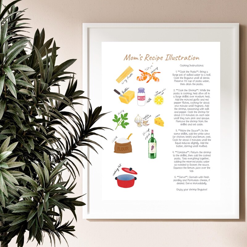 Recipe Illustration - Etsy