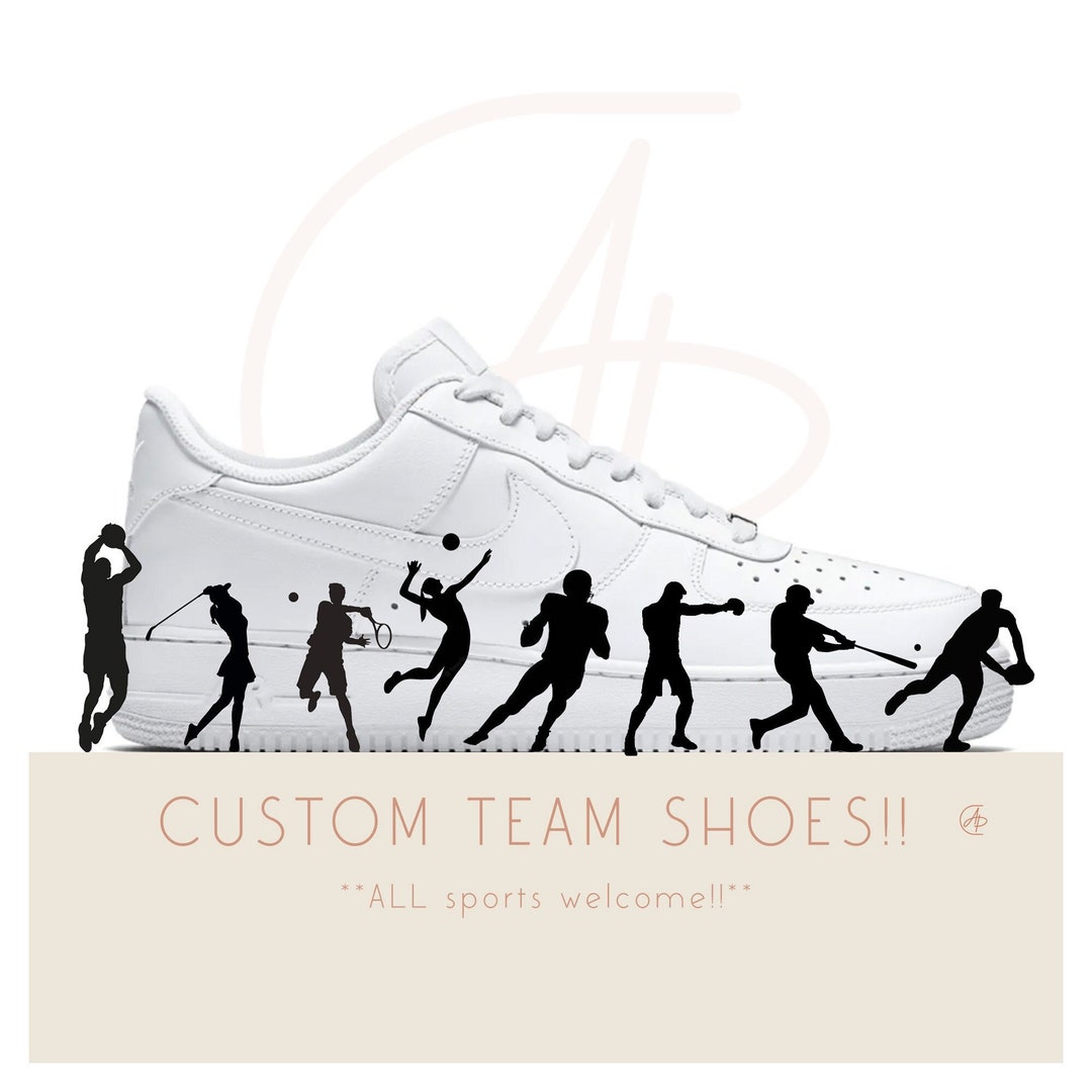 Custom Sports Team Shoes | AF1 - Etsy
