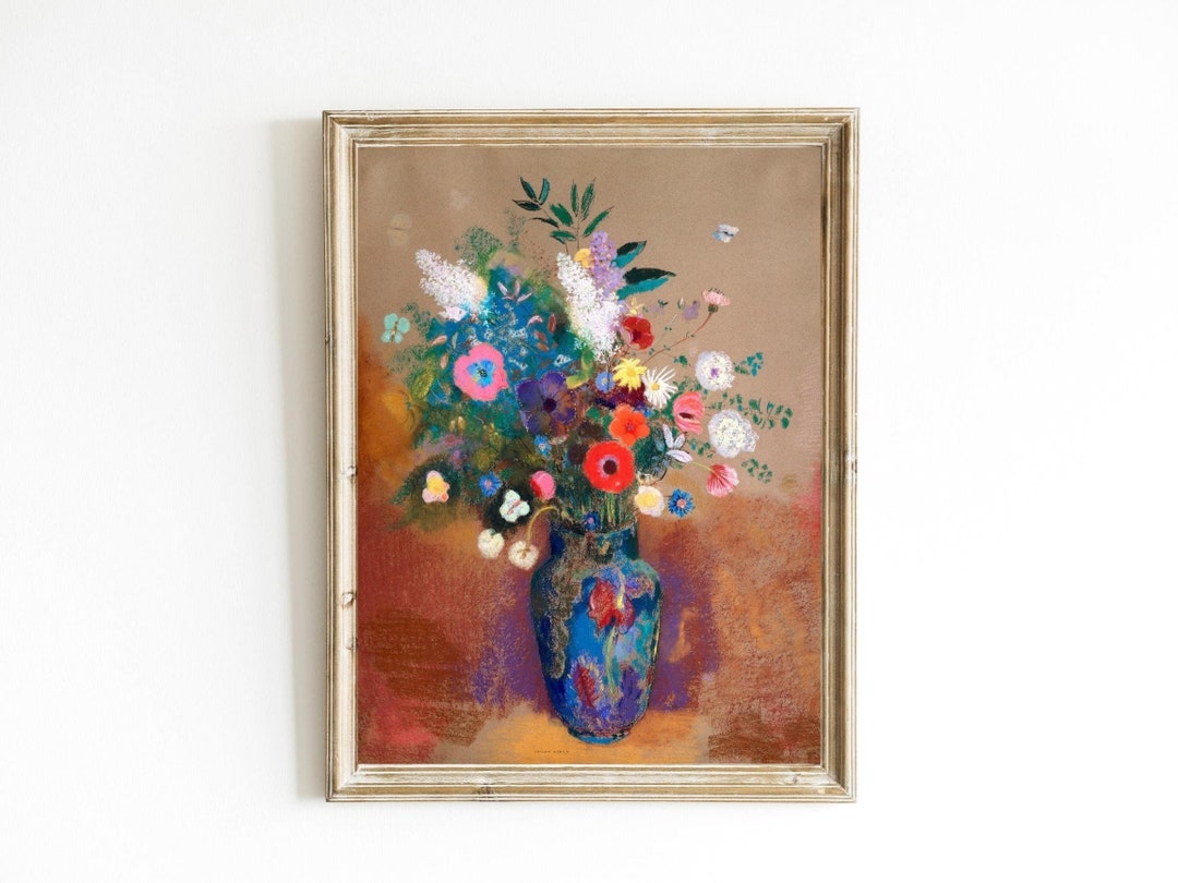 Odilon Redon - Bouquet of Flowers Printable | 20th Century Fine Art ...