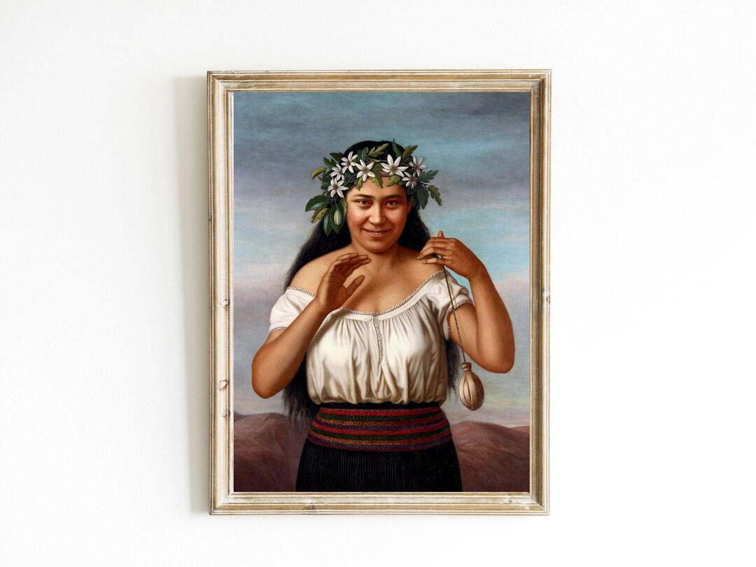 Maori Poi Dancer by Gottfried Lindauer Printable, Pacific Islander, New ...