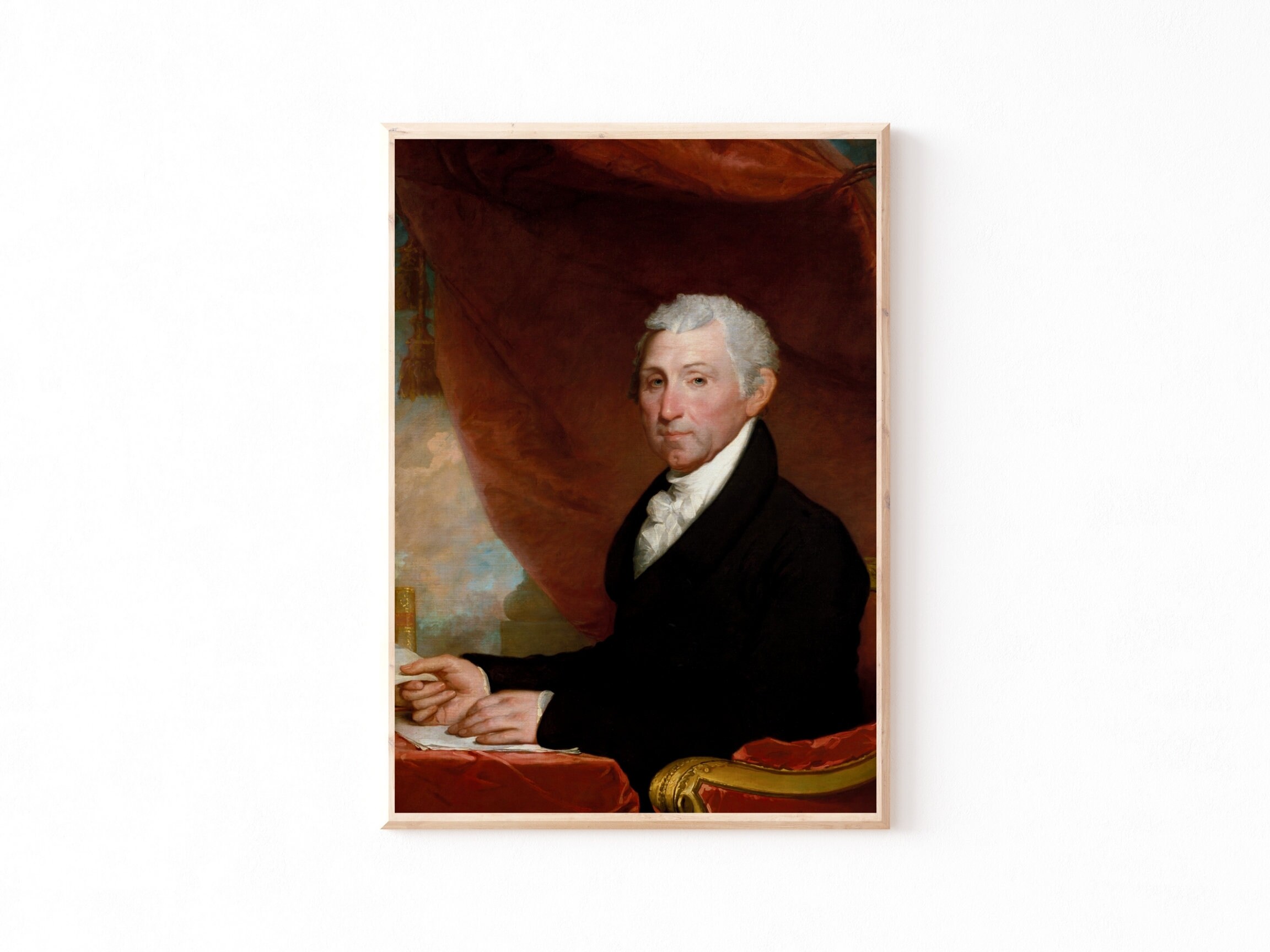James Monroe by Gilbert Stuart Printable Fifth US President US ...