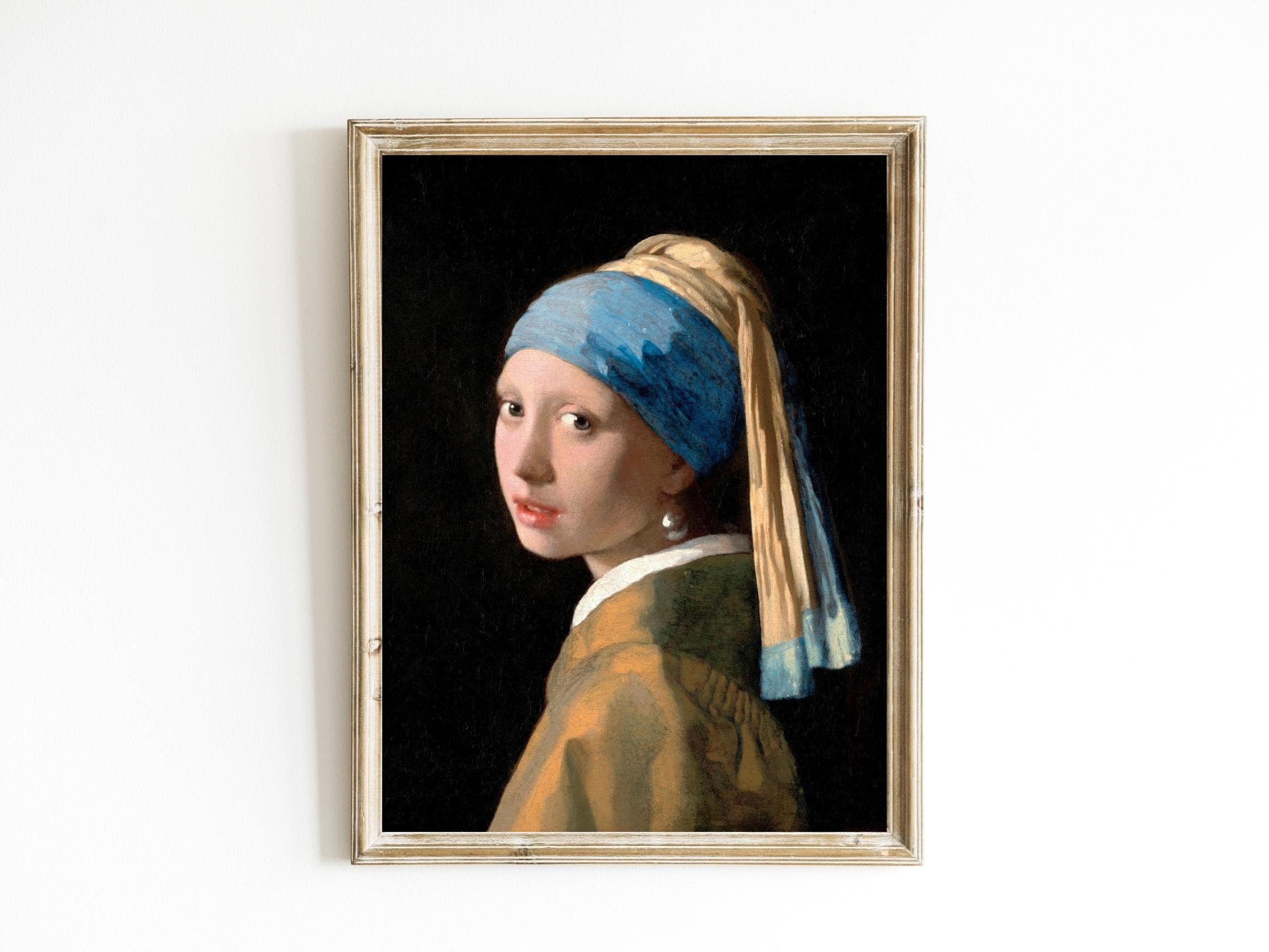 Girl With a Pearl Earring by Johannes Vermeer Printable 17th - Etsy