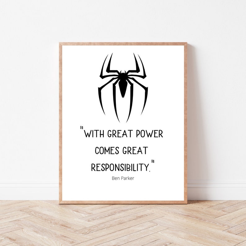 With Great Responsibility Comes Great Power | Superhero | Marvel ...