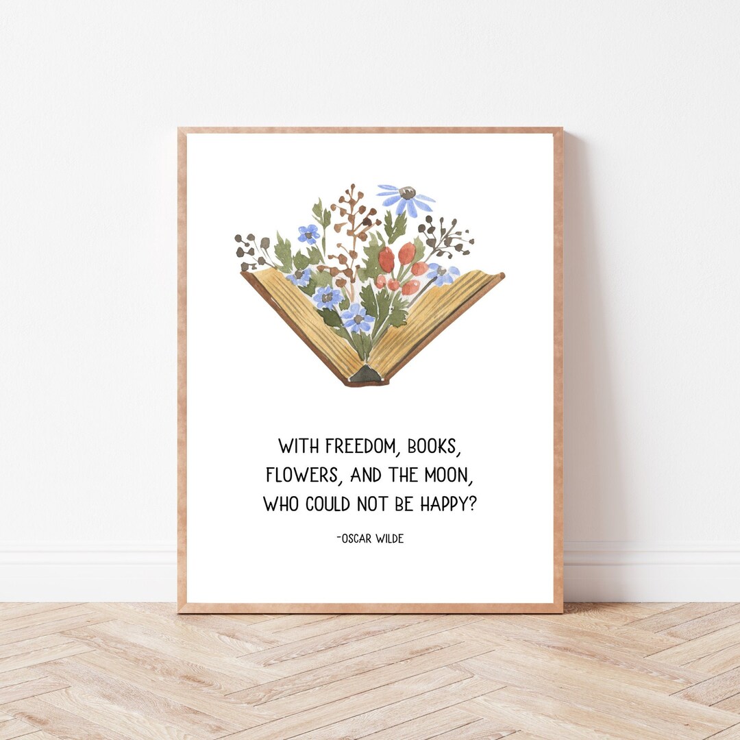 Oscar Wilde Quote Instant Download Print Book Lover Gift - Etsy