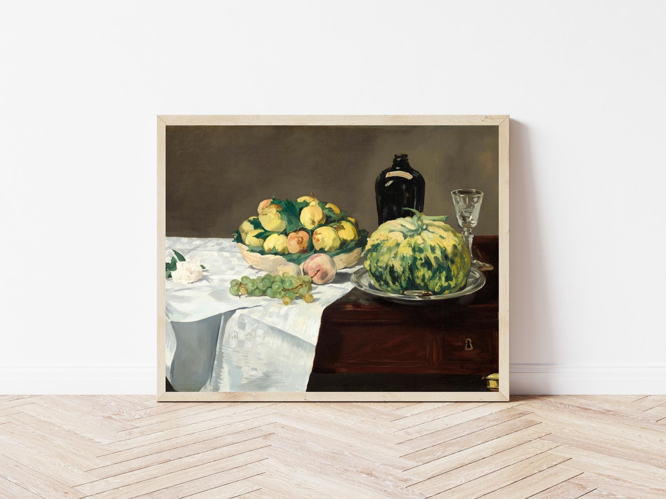 Edouard Manet Still Life With Melon and Peaches Printable European ...