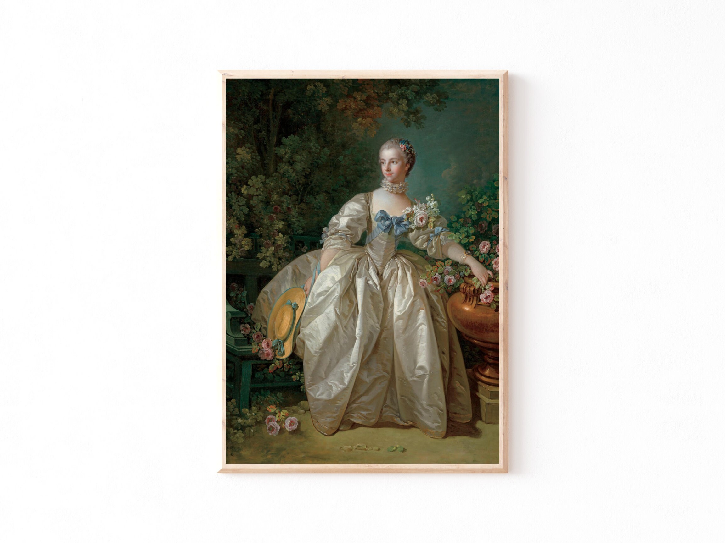 François Boucher Madame Bergeret Printable Light Academia Painting ...