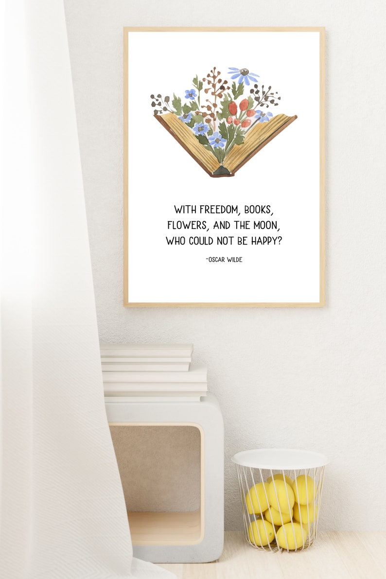 Oscar Wilde Quote Instant Download Print Book Lover Gift - Etsy
