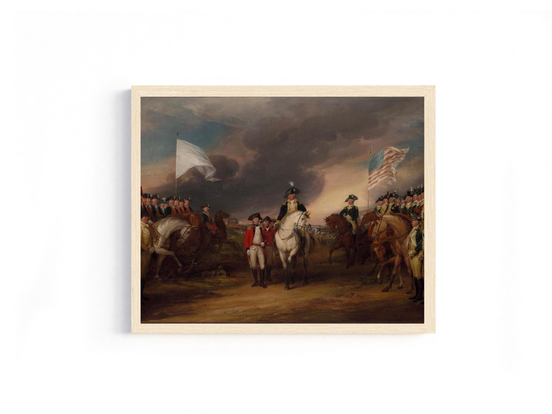 The Surrender of Lord Cornwallis by John Trumbull Printable Vintage ...