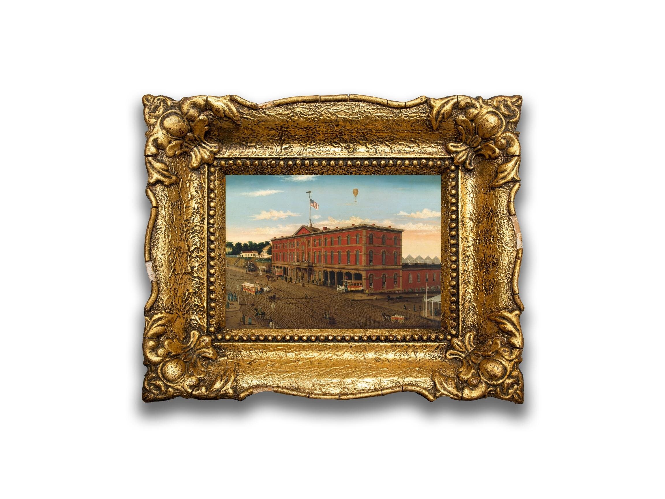 The Third Avenue Railroad Depot by William H. Schenck Printable Vintage ...