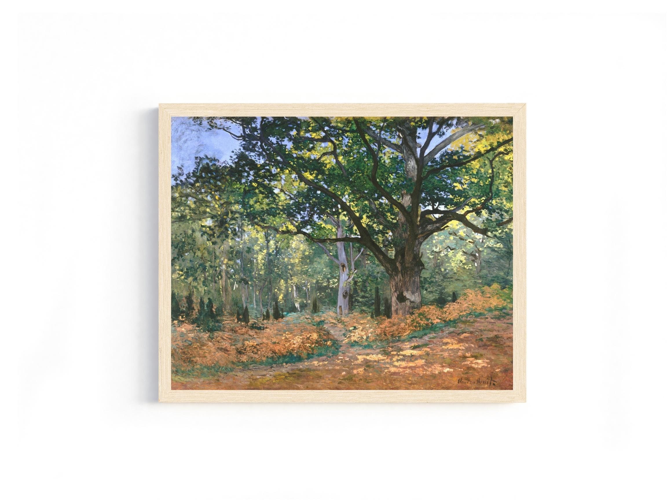 Claude Monet the Bodmer Oak Fontainebleau Forest Printable - Etsy UK