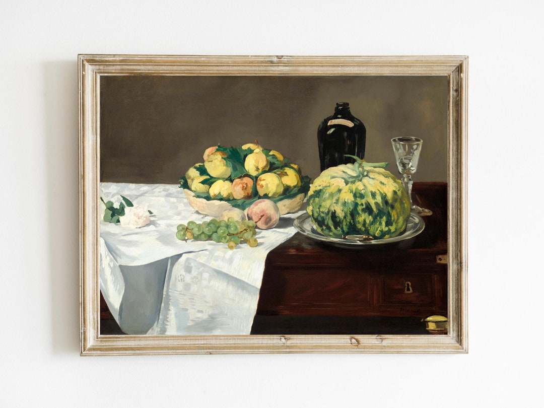 Edouard Manet - Still Life With Melon and Peaches Printable | European ...