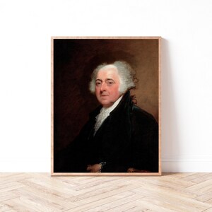 John Adams by Gilbert Stuart Printable | US President Fine Art Print ...