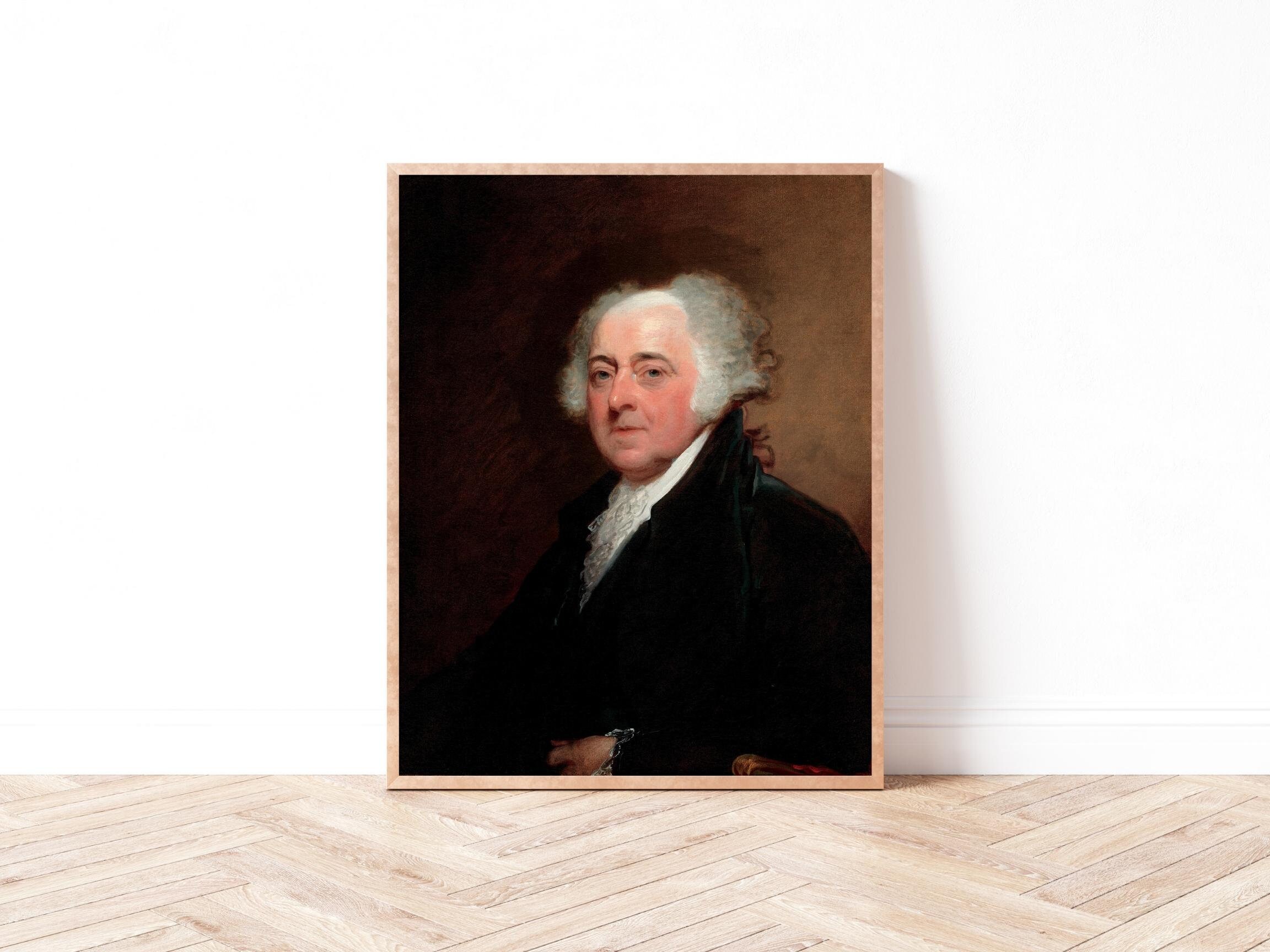 John Adams by Gilbert Stuart Printable US President Fine Art Print ...
