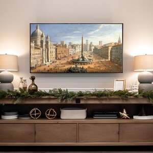 View of the Piazza Navona, Rome Samsung Frame TV, Rome Italy Frame TV ...