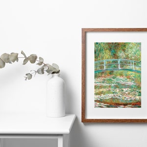 Claude Monet - Bridge Over a Pond of Water Lilies Printable | Vintage ...