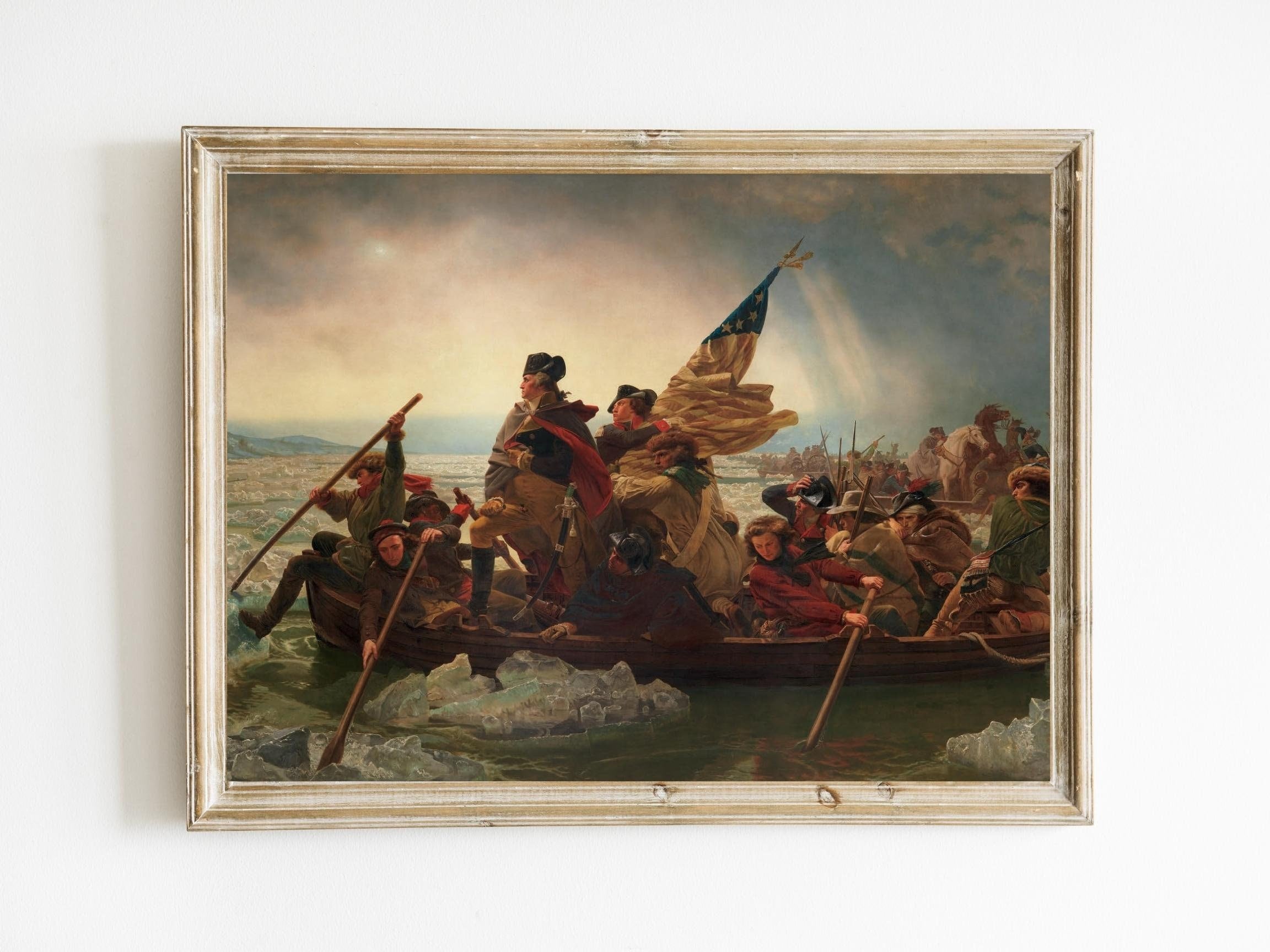 Emanuel Leutze Washington Crossing the Delaware Printable - Etsy