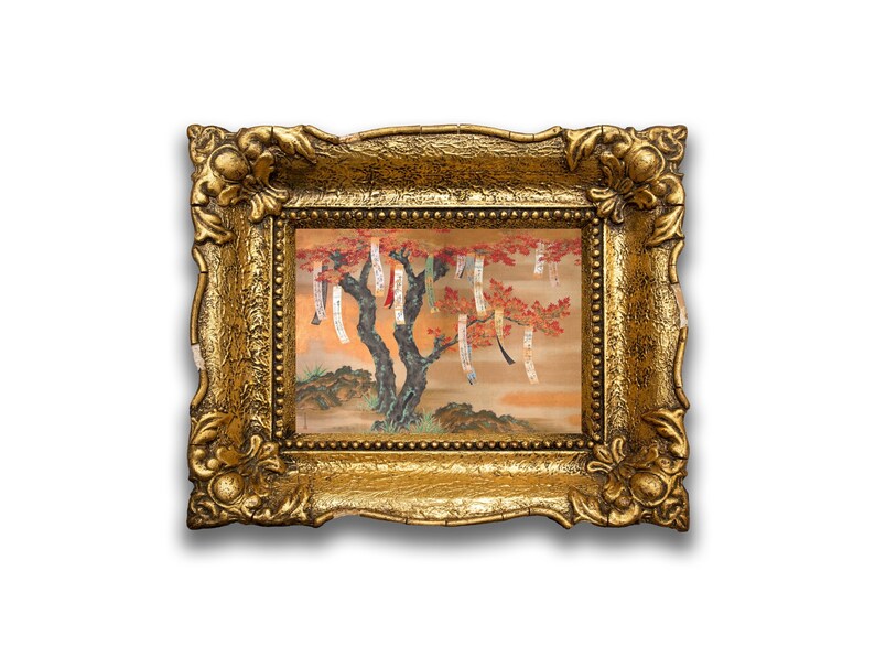 Japanese Autumn Maples With Poem Slips by Tosa Mitsuoki Printable ...