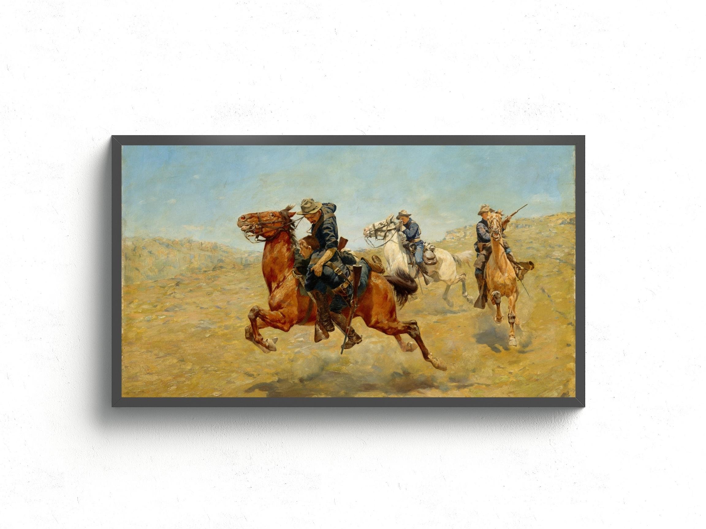 My Bunkie by Charles Schreyvogel 4k Samsung Frame TV Art | Wild West ...